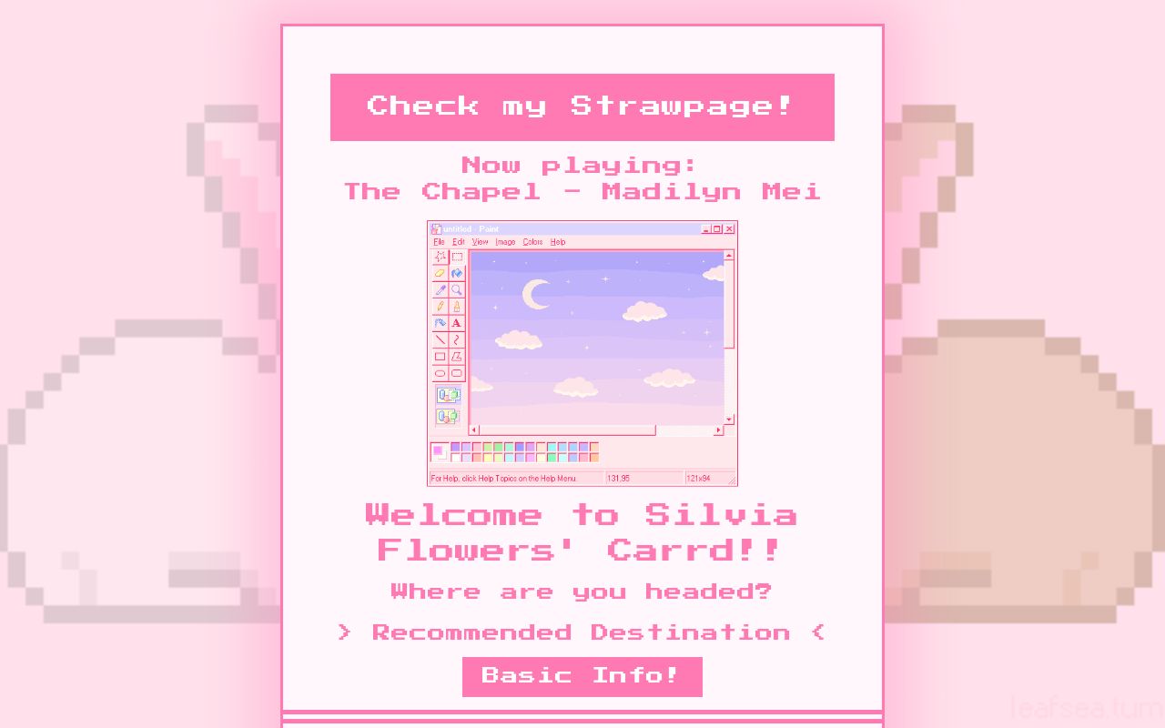 Silvia Flower's Carrd (webcore)